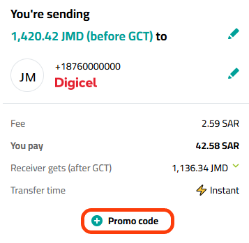 How to add a promo code? – Zain powered by Ding